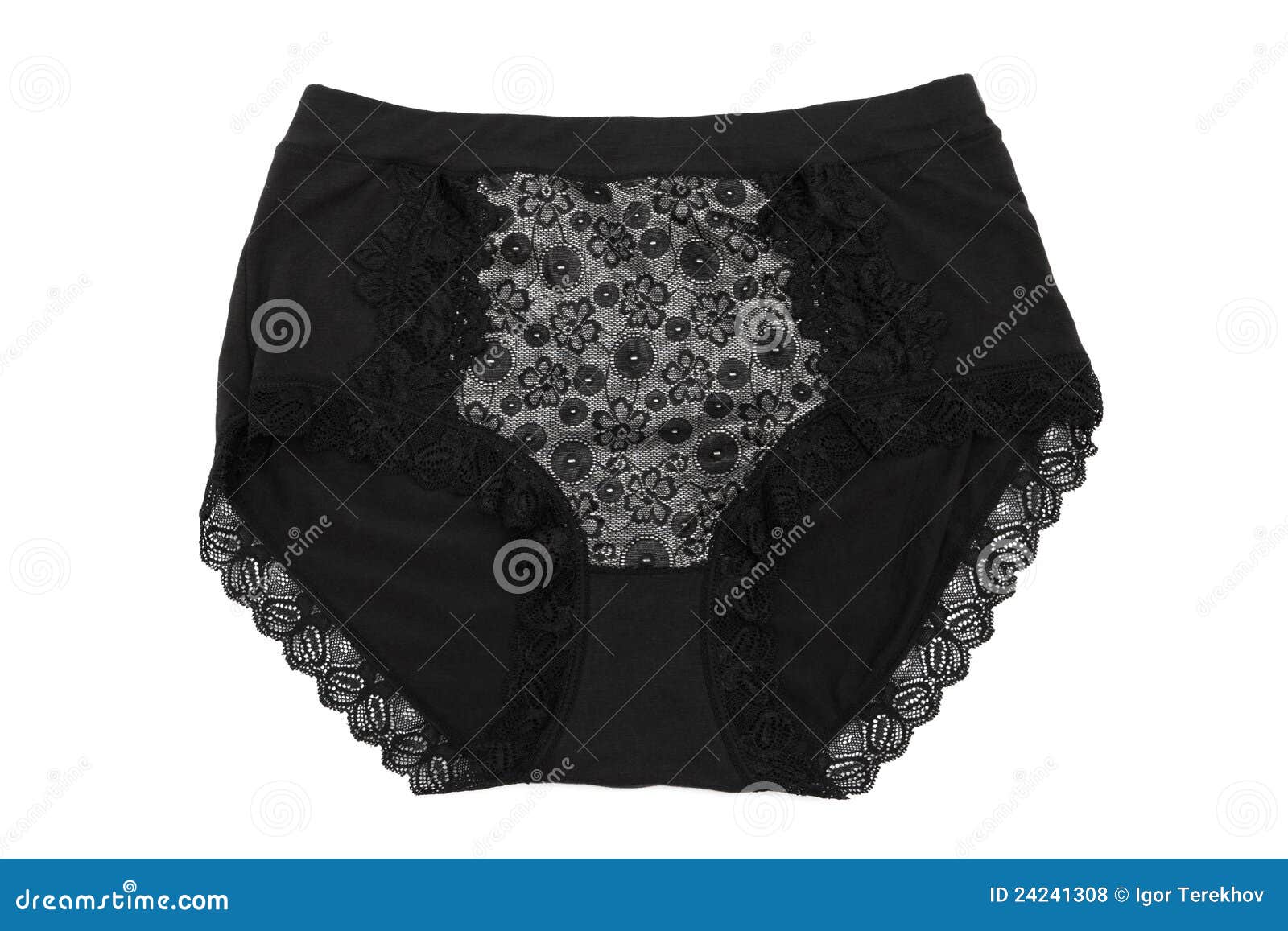 Mutandine nere delle donne fotografia stock. Immagine di tessile - 24241308