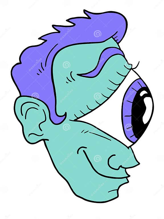 Mutant face stock vector. Illustration of cartoon, animal - 58993278