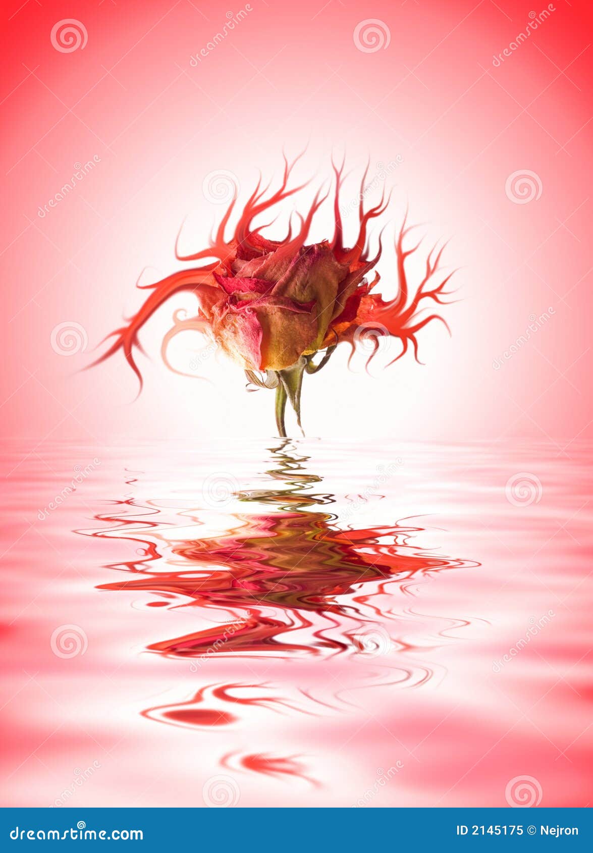 Mutant flower stock illustration. Illustration of fire - 2145175