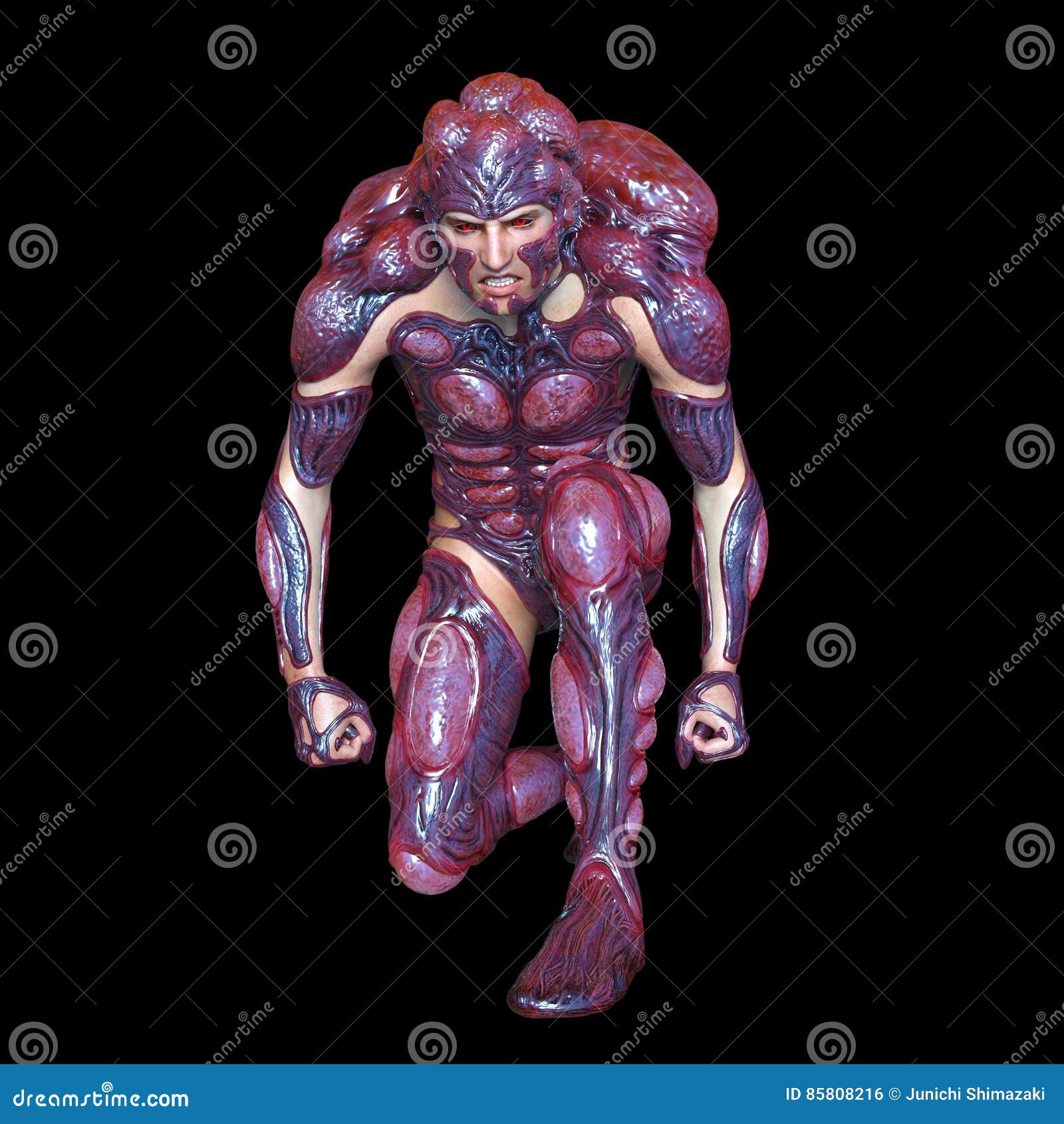 Mutant man stock illustration. Illustration of future - 85808216