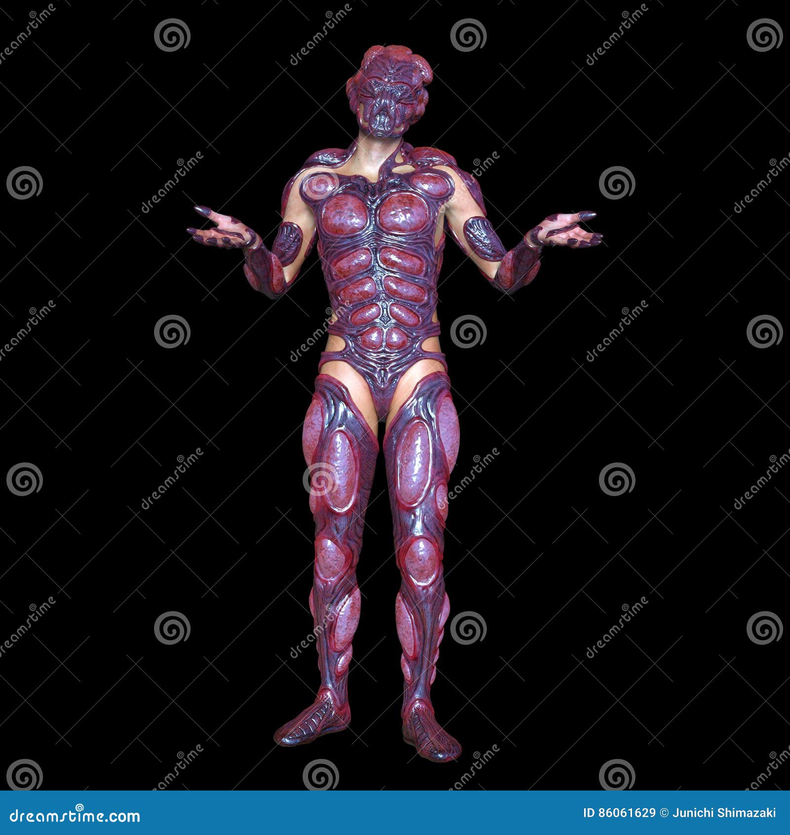 Mutant man stock illustration. Illustration of science - 86061629