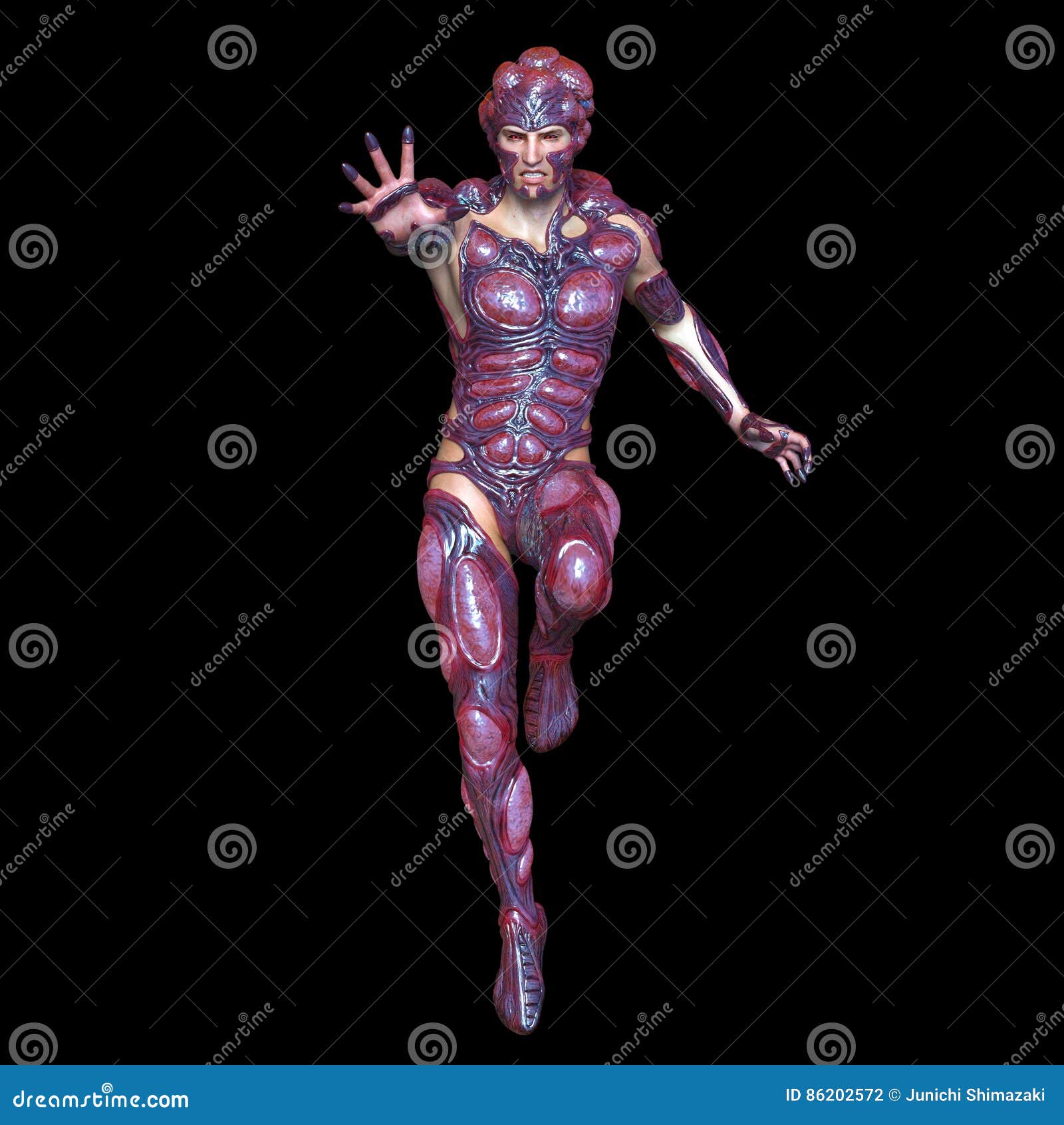 Mutant man stock illustration. Illustration of background - 86202572
