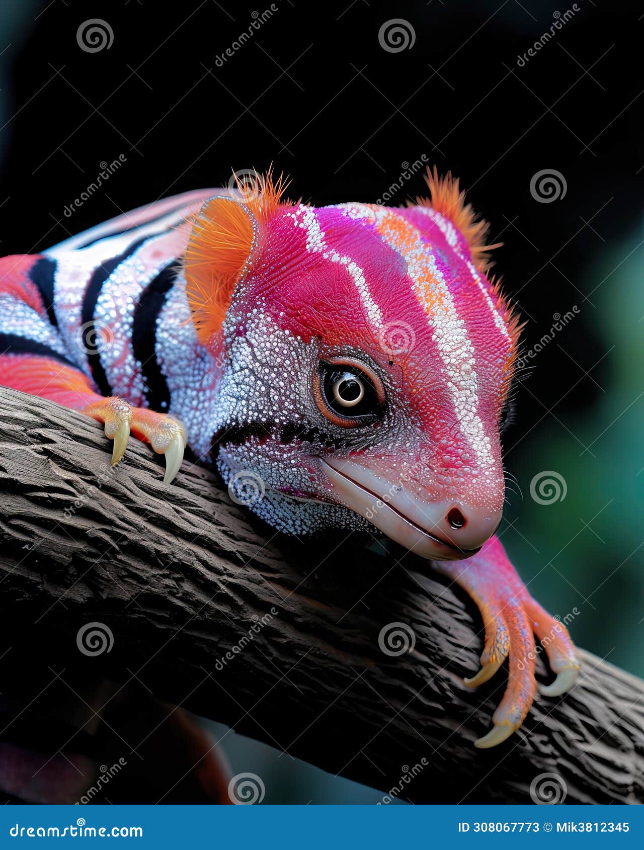 Mutant Multicolor Hybrid Animal. Stock Illustration - Illustration of ...