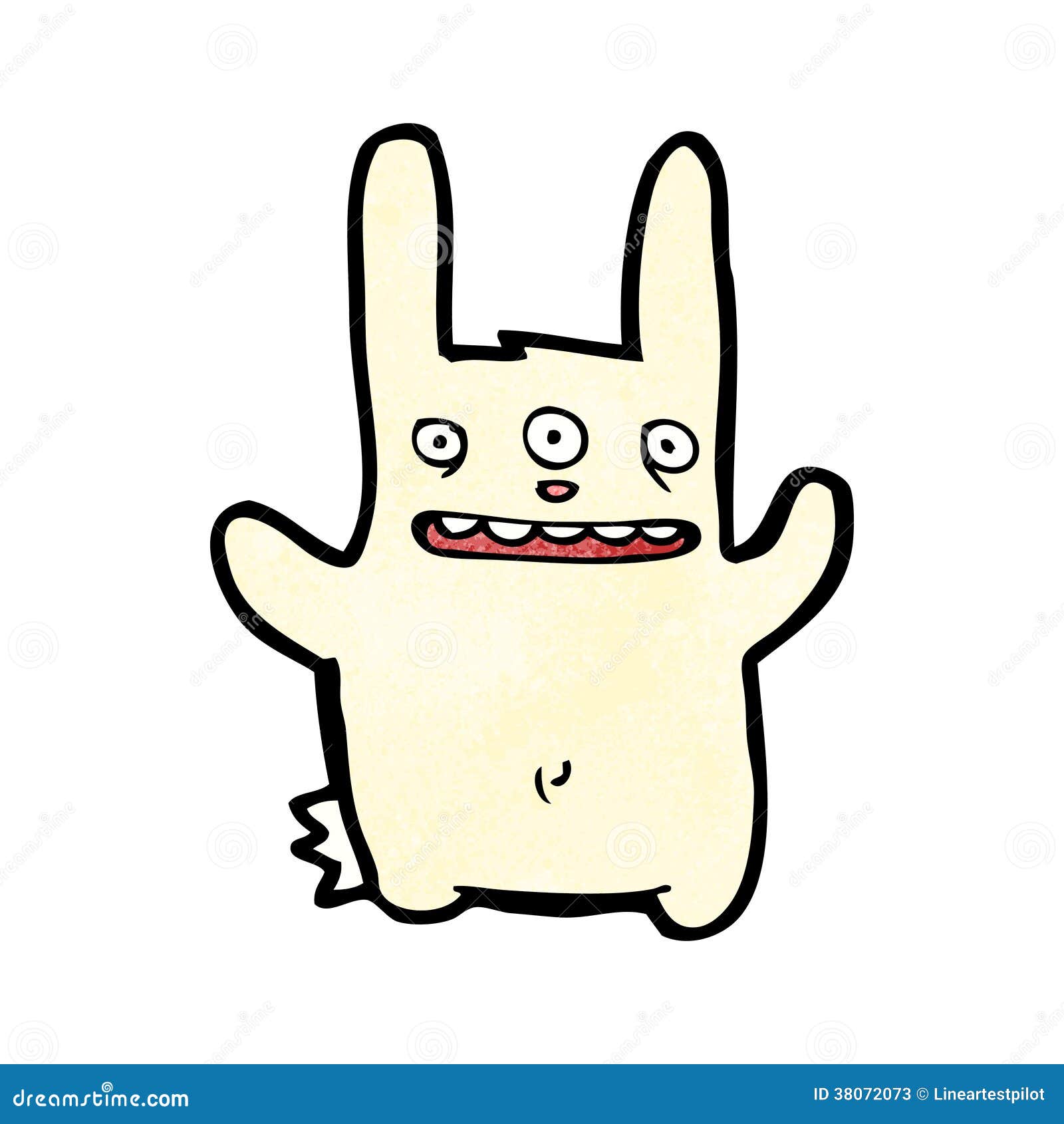 Mutant rabbit cartoon stock vector. Illustration of traditional - 38072073
