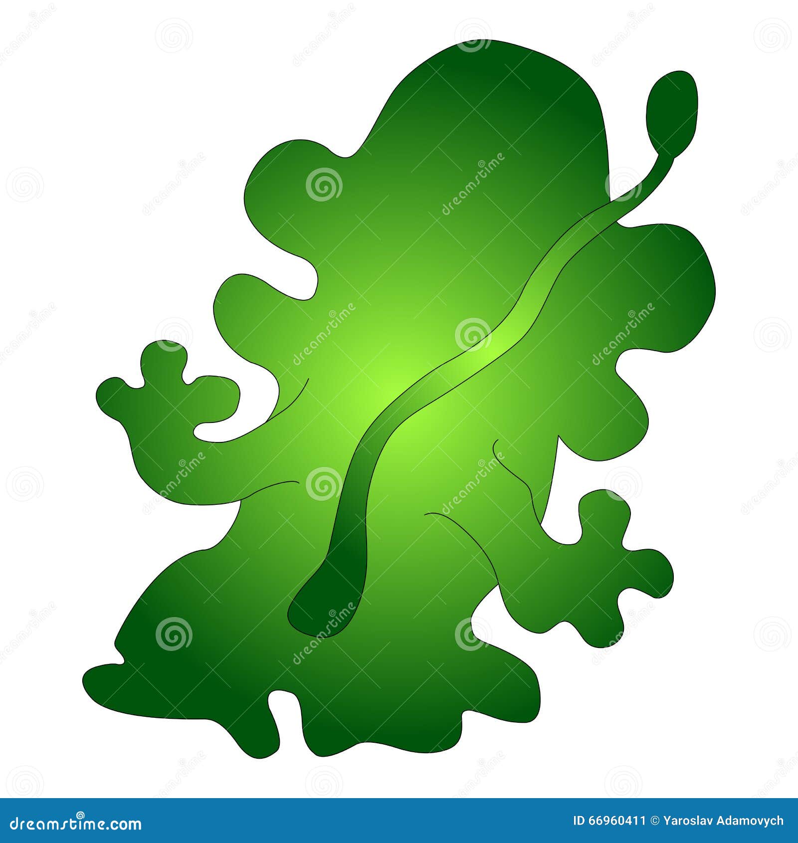 Mutante verde do monstro ilustração do vetor. Ilustração de cartoon ...