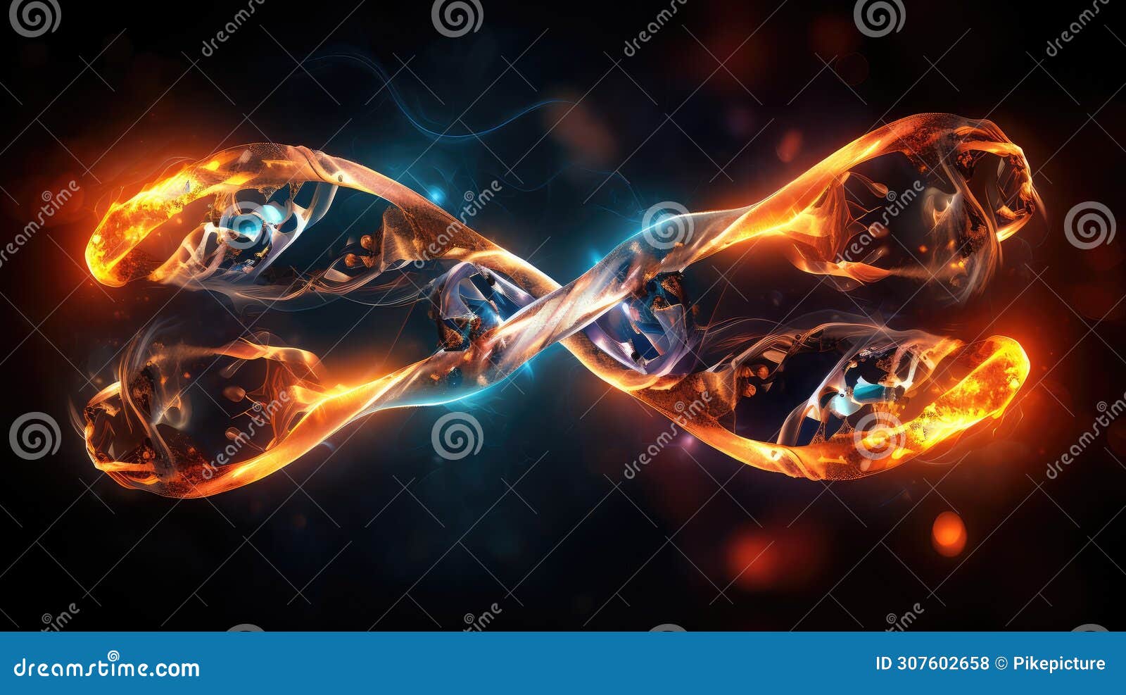 Mutation dna fire stock illustration. Illustration of helix - 307602658