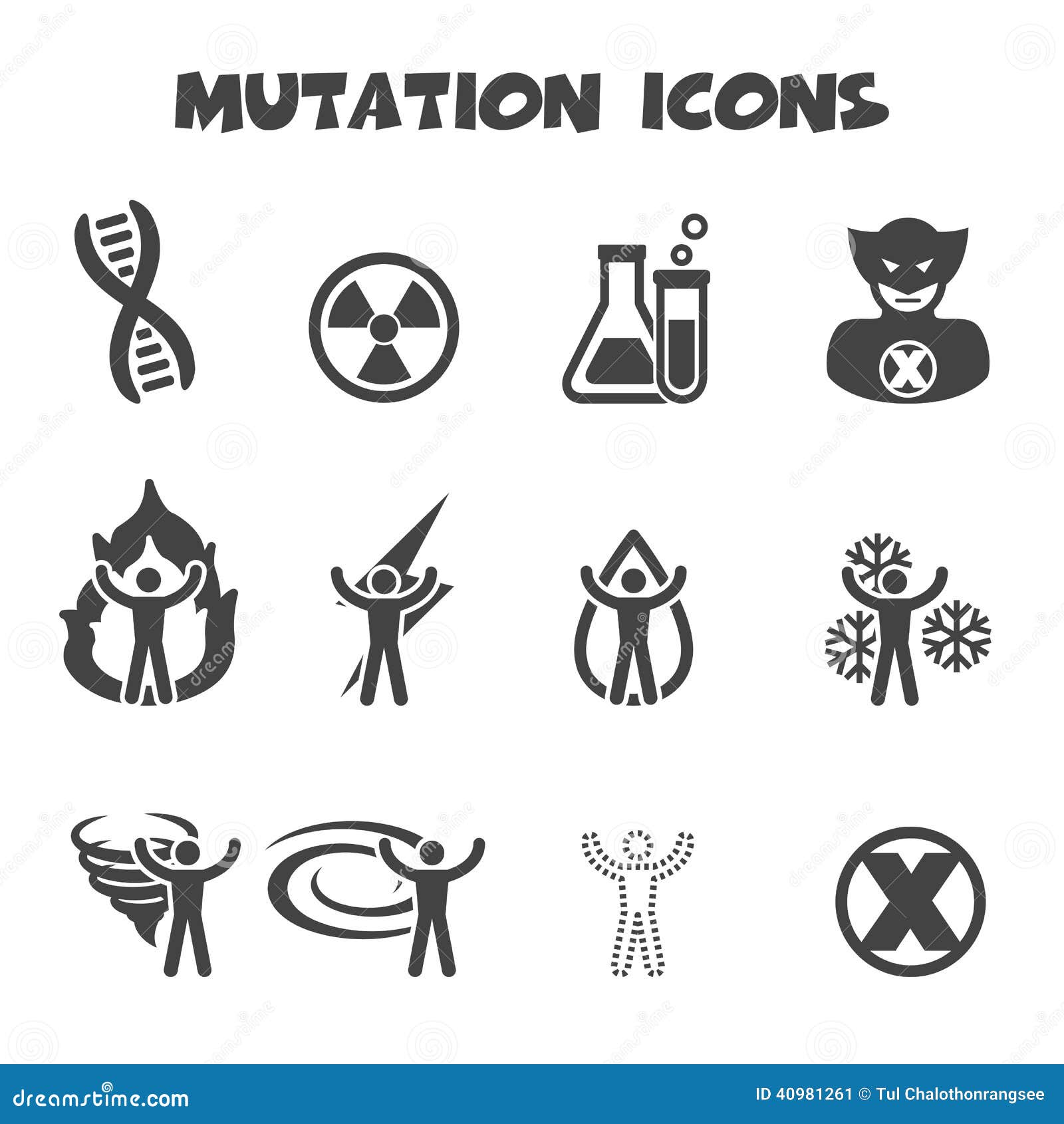 Mutation icons stock vector. Illustration of imagine - 40981261