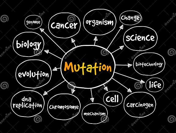 Mutation Mind Map, Concept for Presentations and Reports Stock ...