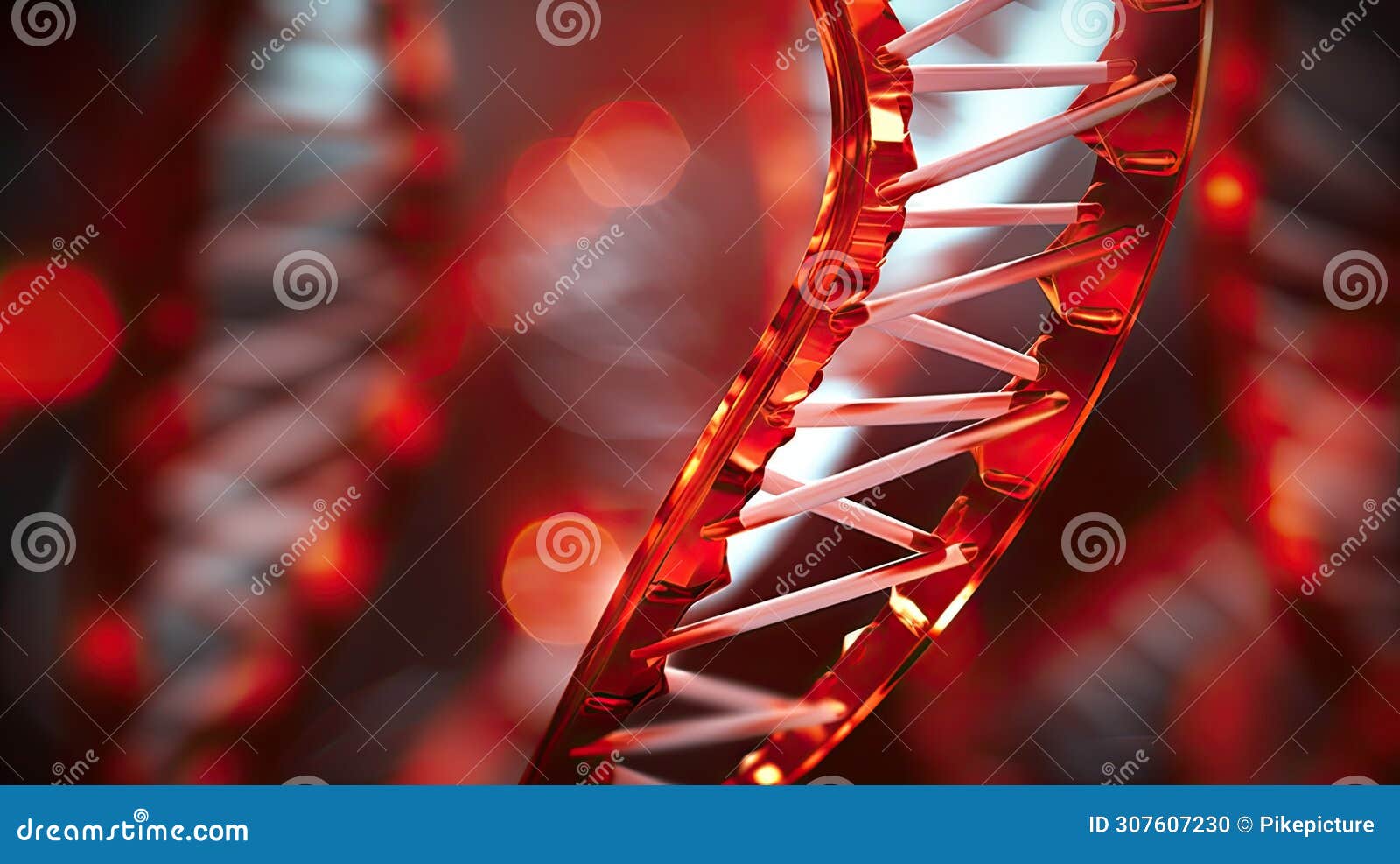 Mutation red dna stock illustration. Illustration of gene - 307607230