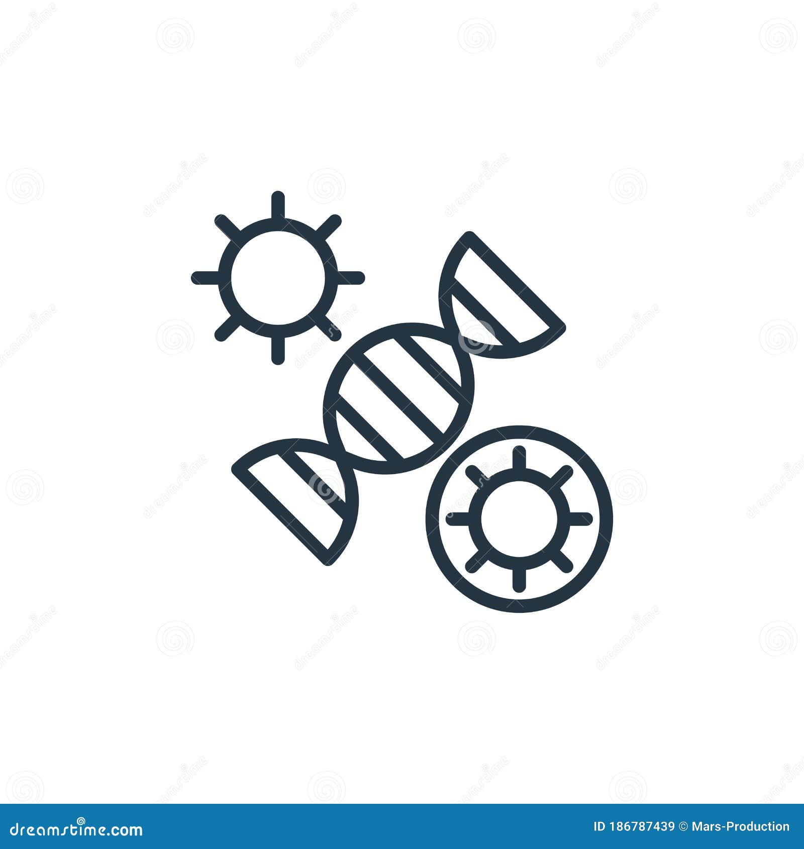 Mutation Vector Icon. Mutation Editable Stroke. Mutation Linear Symbol ...