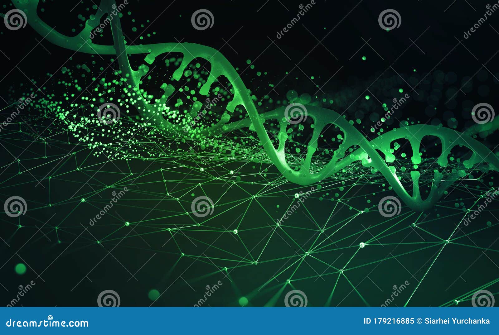 Mutations Under Microscope. Decoding Genome Stock Illustration ...