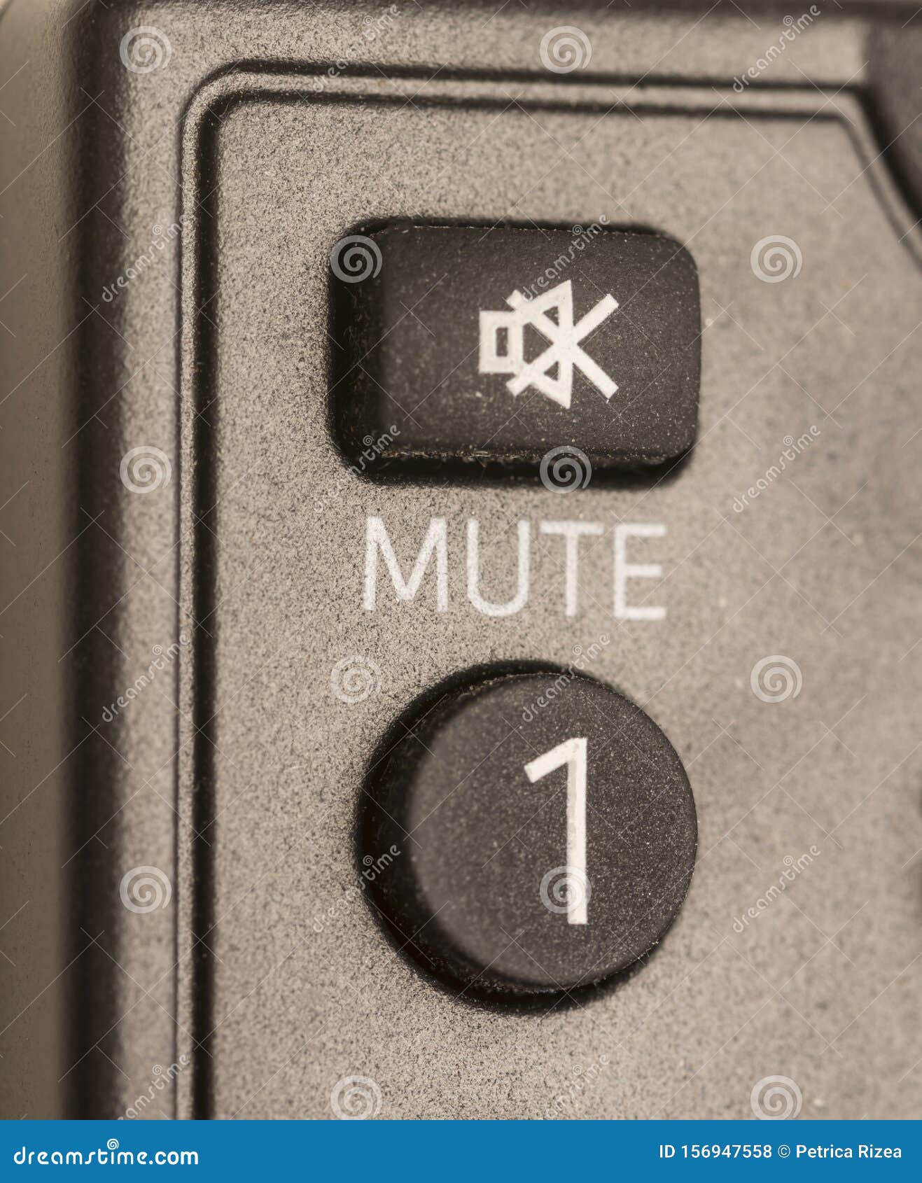 Mute Botton,closeup of Mute Botton Remote Control Stock Photo - Image ...