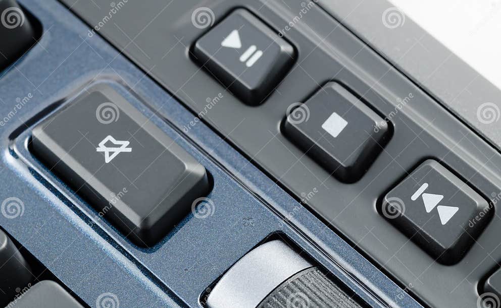 Mute Button on the Computer Keyboard Stock Photo - Image of keyboard ...
