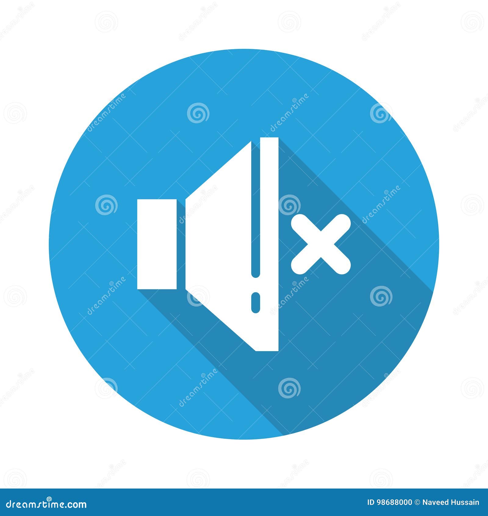 Mute Icon stock illustration. Illustration of speaker - 98688000
