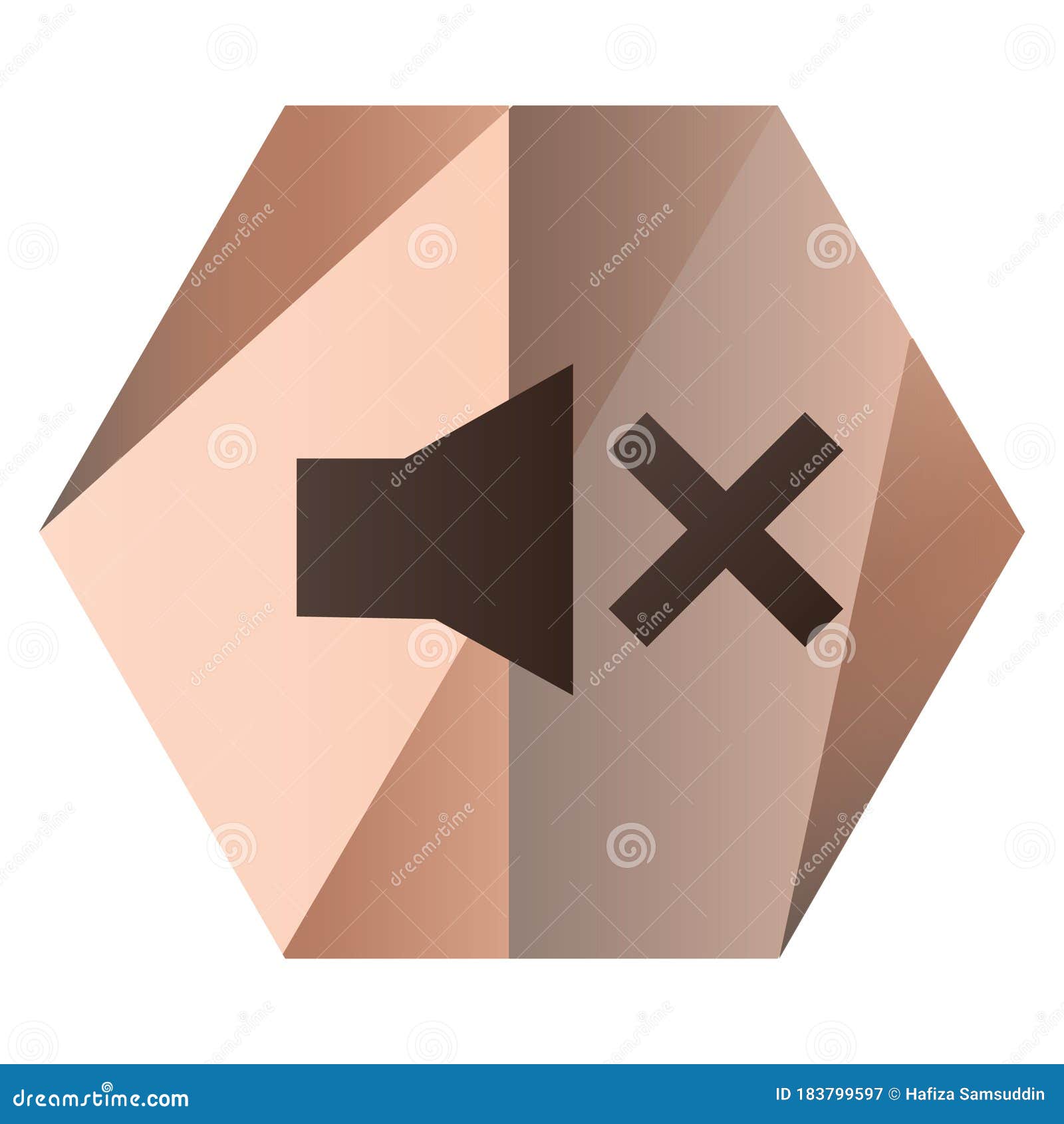 Mute for Music. Vector Illustration Decorative Background Design Stock ...