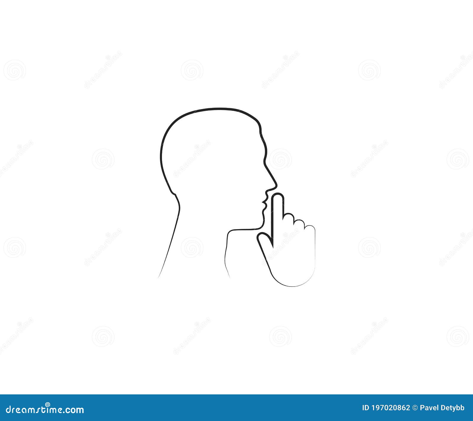 Mute, Quiet, Silence, Silent Icon. Vector Illustration, Flat Design ...
