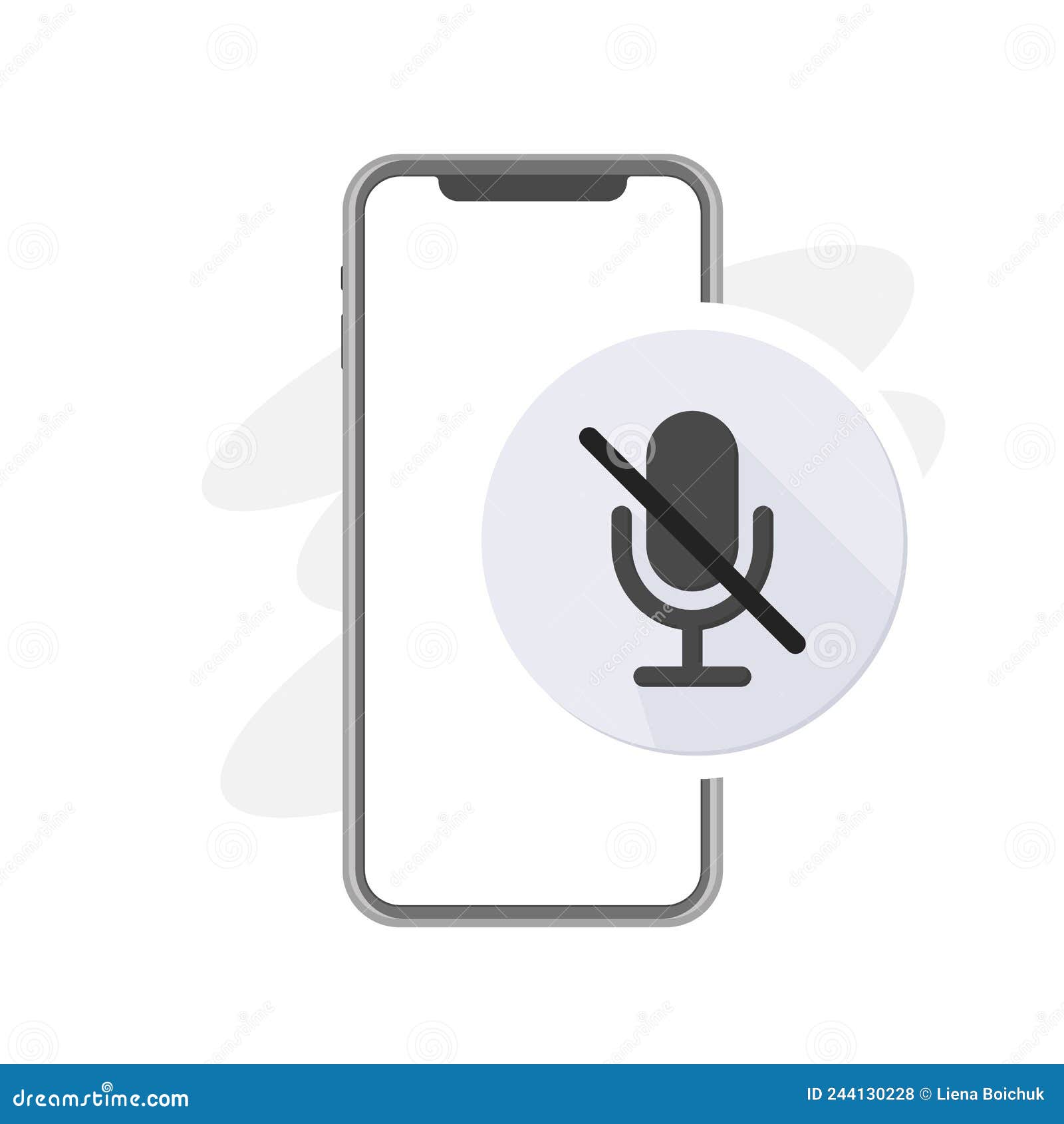 Mute Sign on Smartphone, Turn Off Mic, No Sound on Phone, Brocken Mic ... Mute Sign on Smartphone, Turn Off Mic, No Sound on Phone, Brocken Mic ...