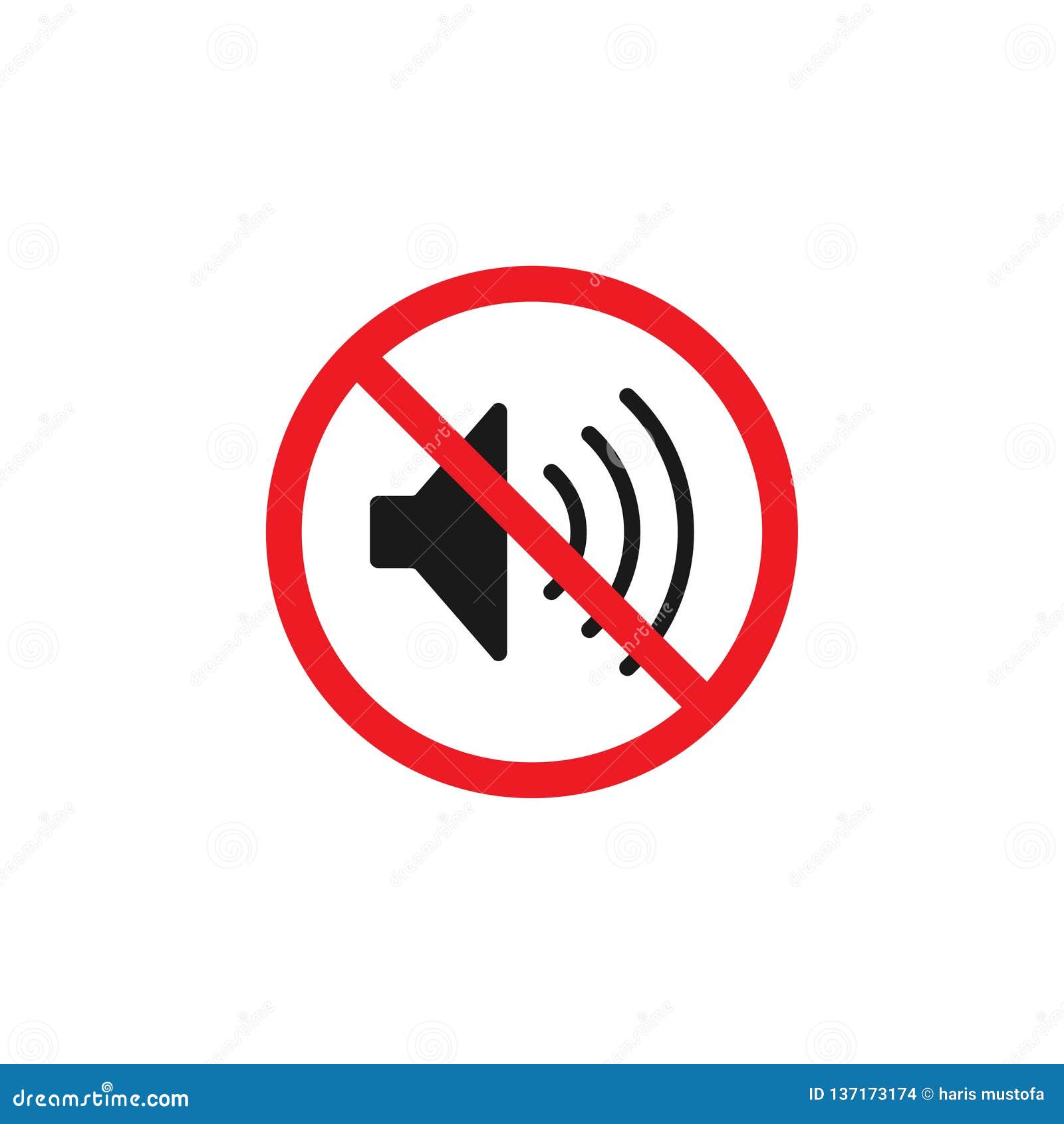Mute Speaker Icon Graphic Design Template Vector Stock Vector ...