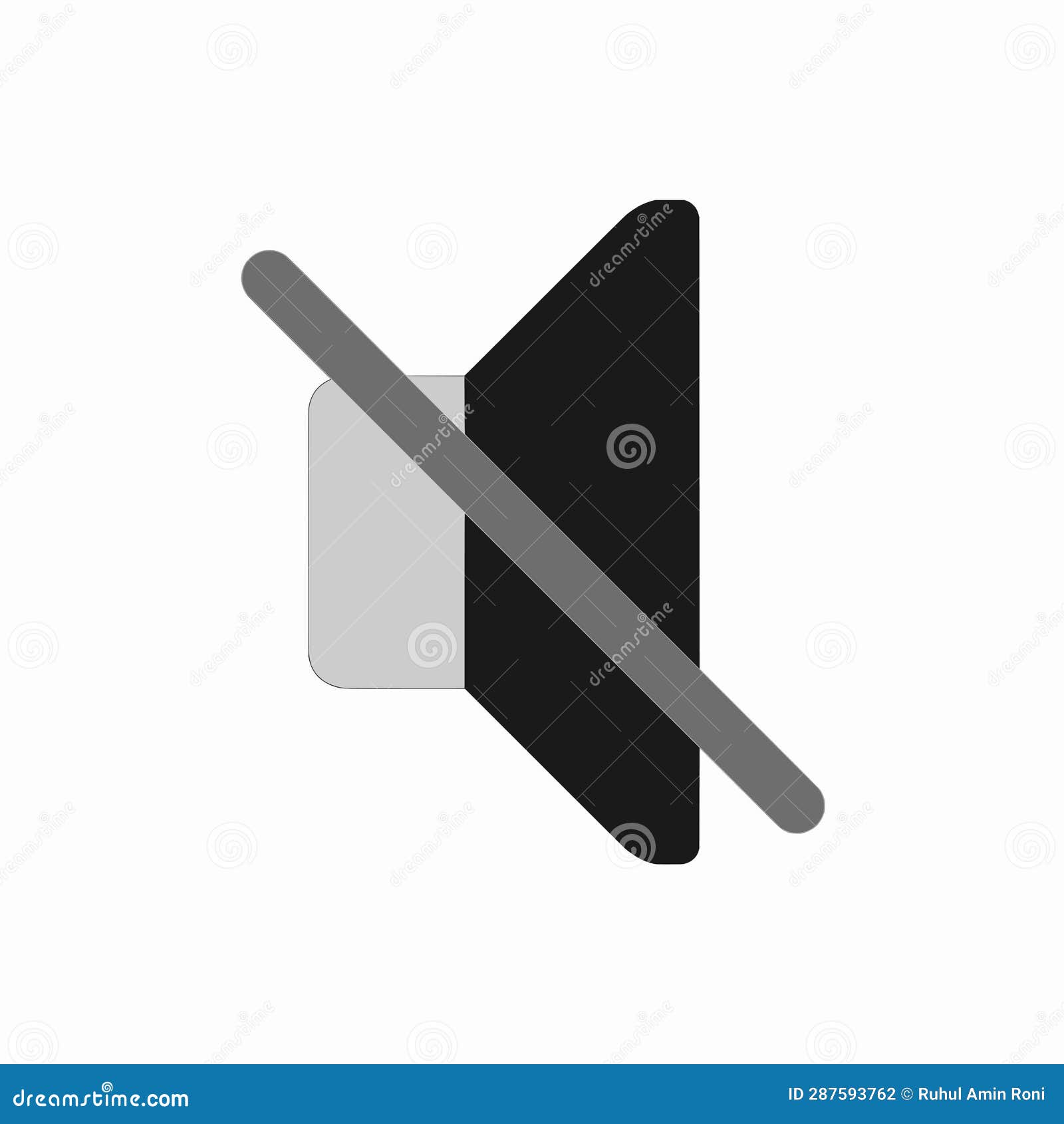 Mute Icon. Volume Speaker Button Symbol Stock Illustration ...