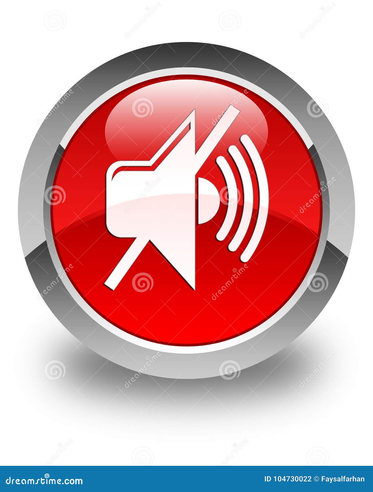 Mute Volume Icon Glossy Red Round Button Stock Illustration ... Mute Volume Icon Glossy Red Round Button Stock Illustration ...