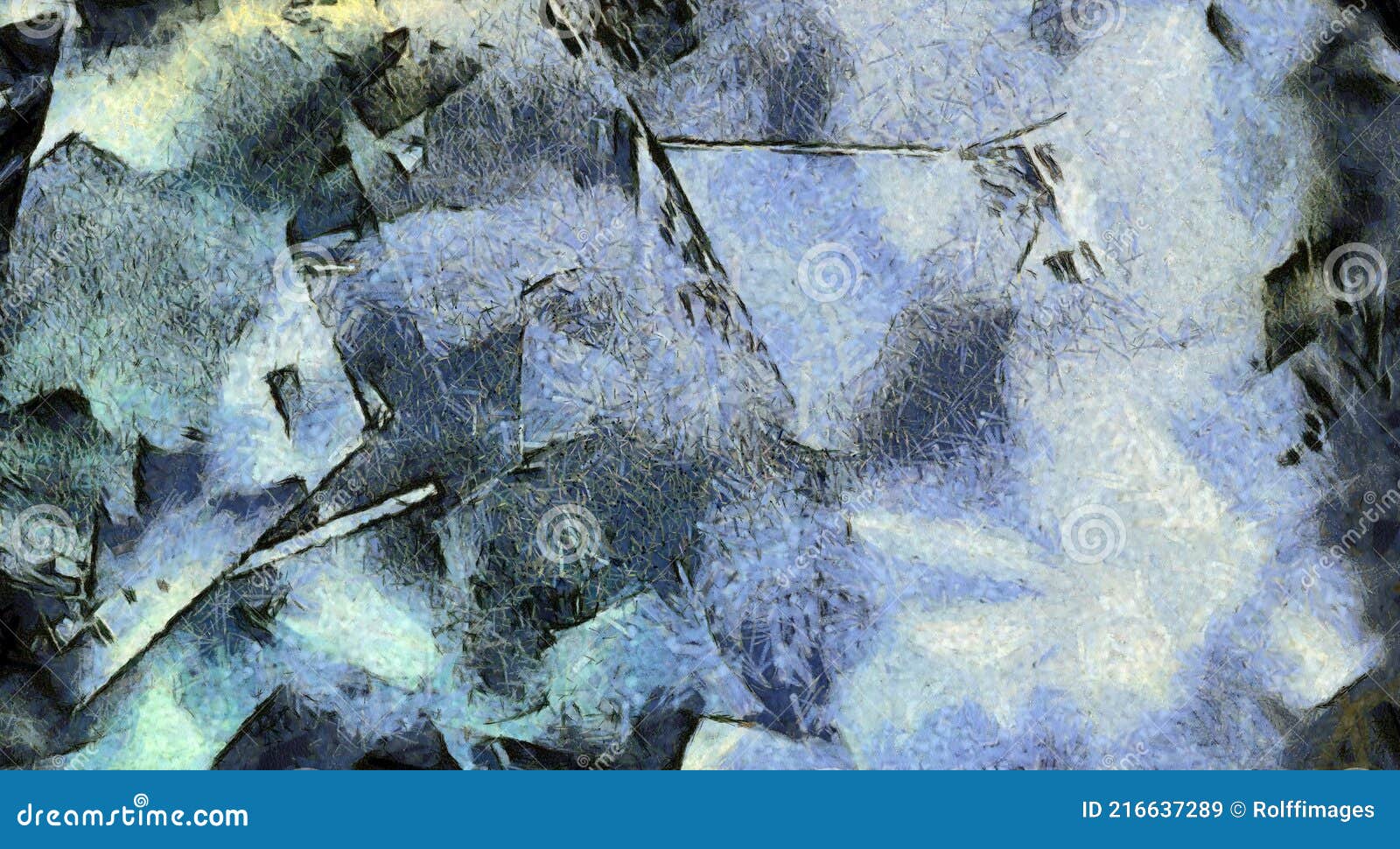 Muted Abstract Art stock illustration. Illustration of composition ...