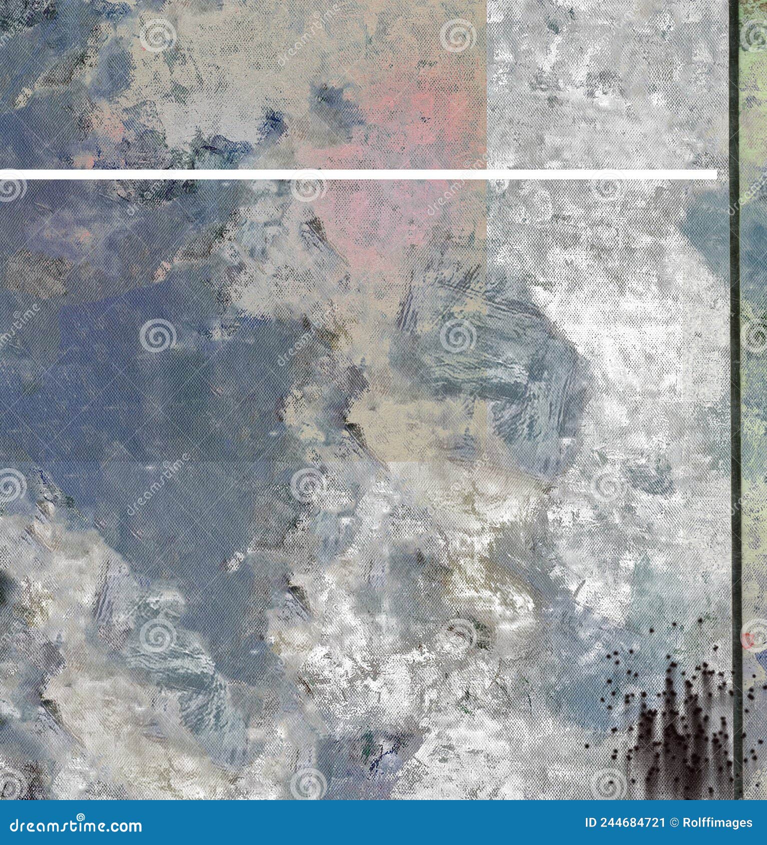 Muted Abstract Painting stock illustration. Illustration of face ...