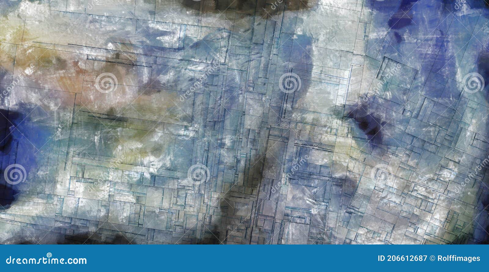 Muted Abstract Painting stock illustration. Illustration of worn ...