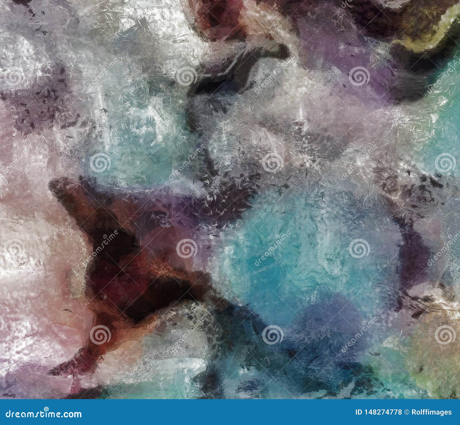 Muted Abstract Painting stock illustration. Illustration of azure ...