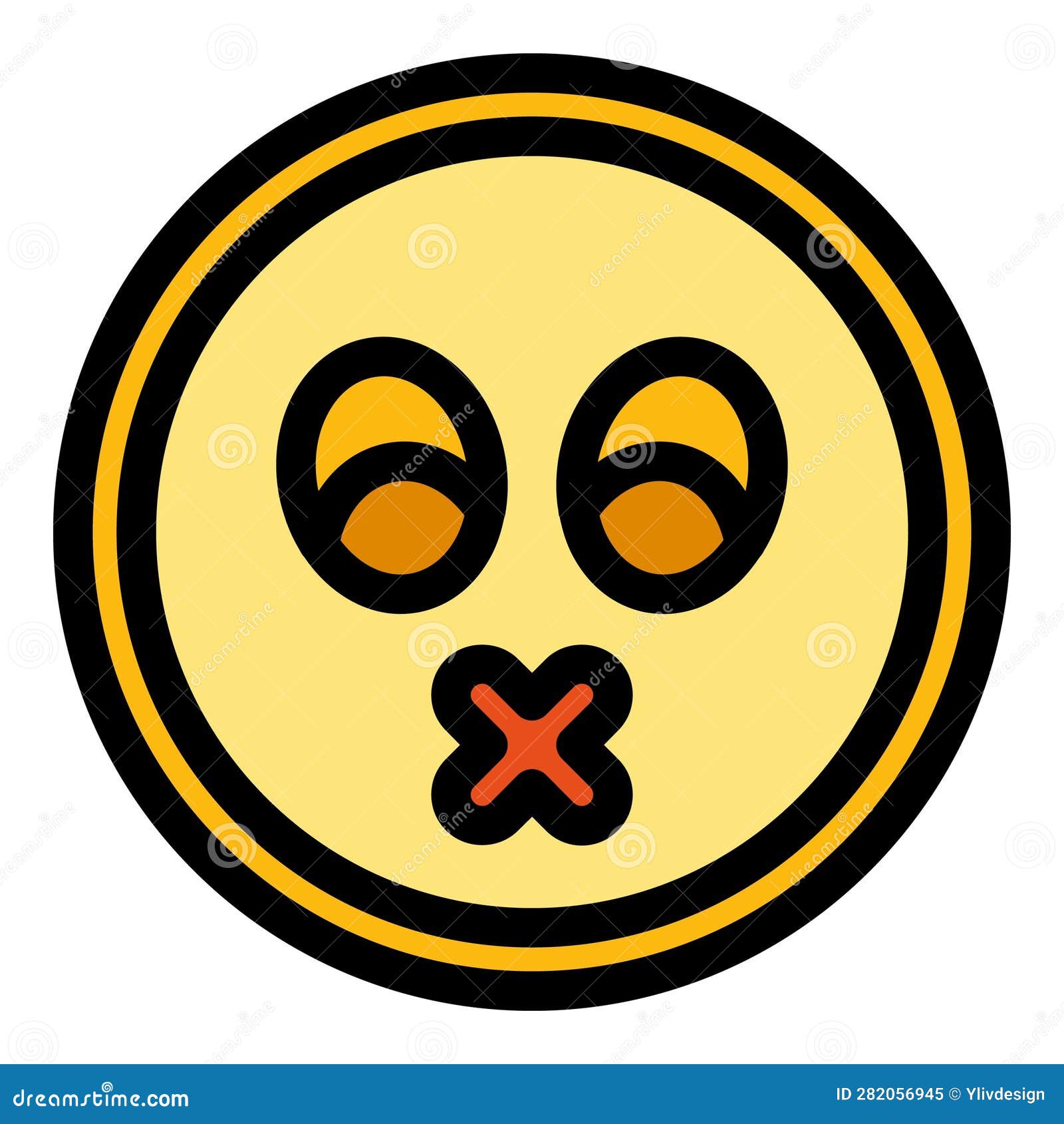 Muted Emoji Outline Icon. Signs And Symbols Can Be Used For Web, Logo ...