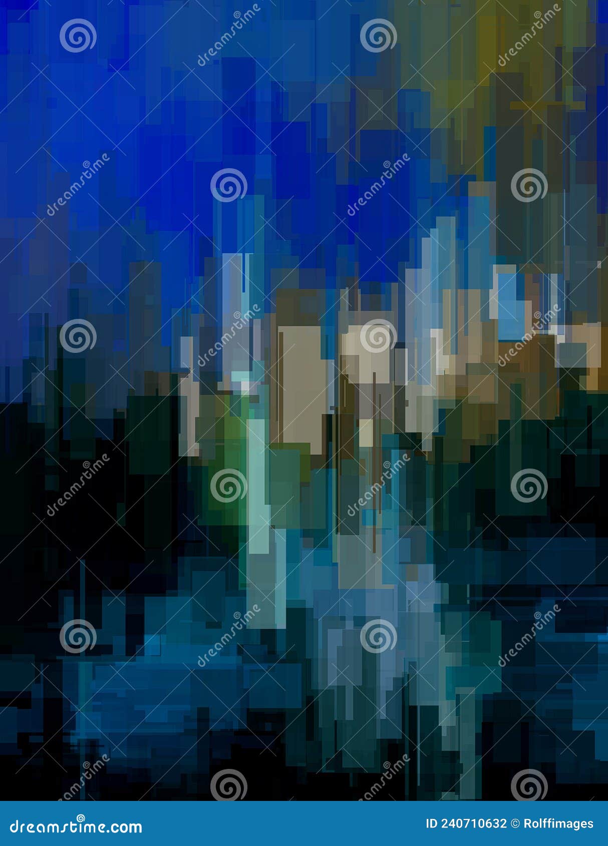 Muted Geometric Abstract stock illustration. Illustration of retro ...