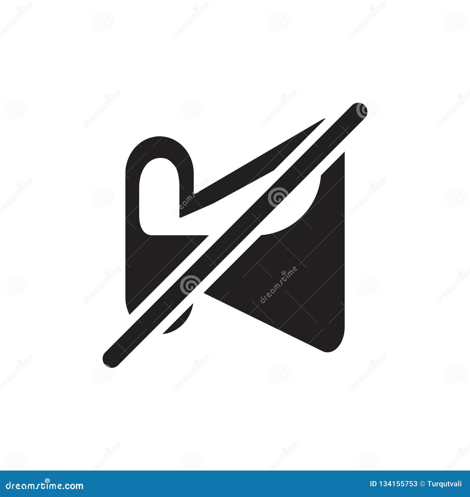 Muted Icon Vector Sign and Symbol Isolated on White Background, Muted ...