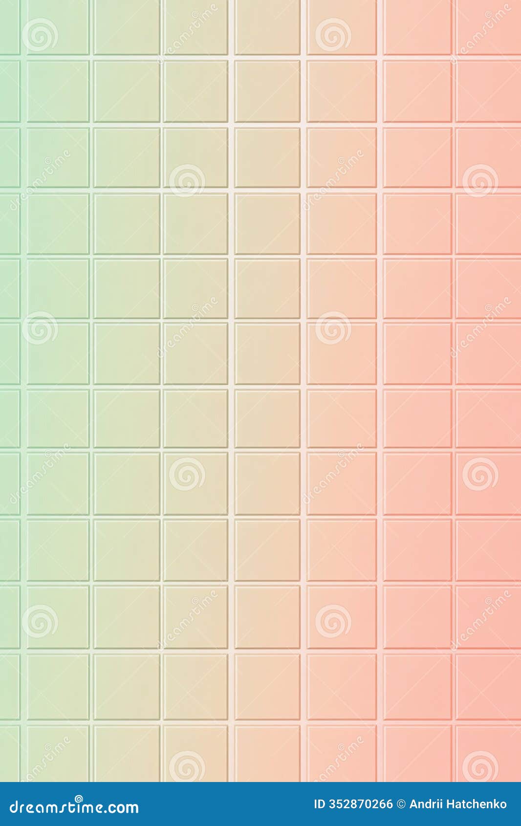 Muted Sage Green Transitioning To Pastel Peach in a Pixelated Gradient ...