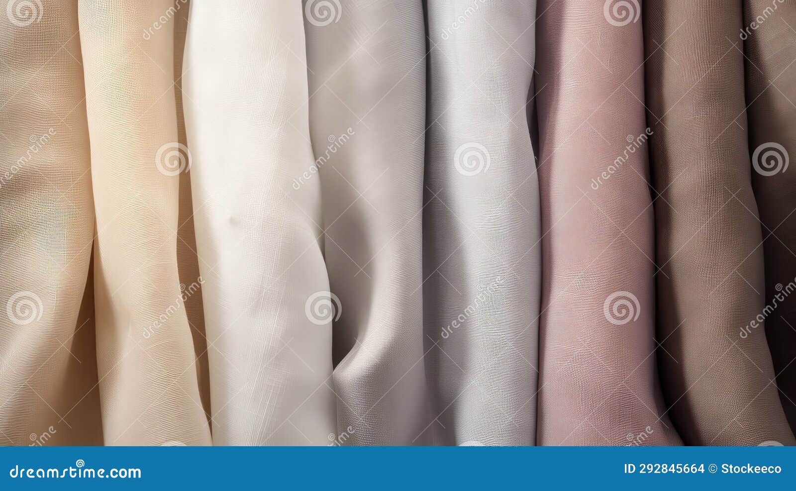 Muted and Subtle Tones: a Collection of Colored Silk Material Stock ...