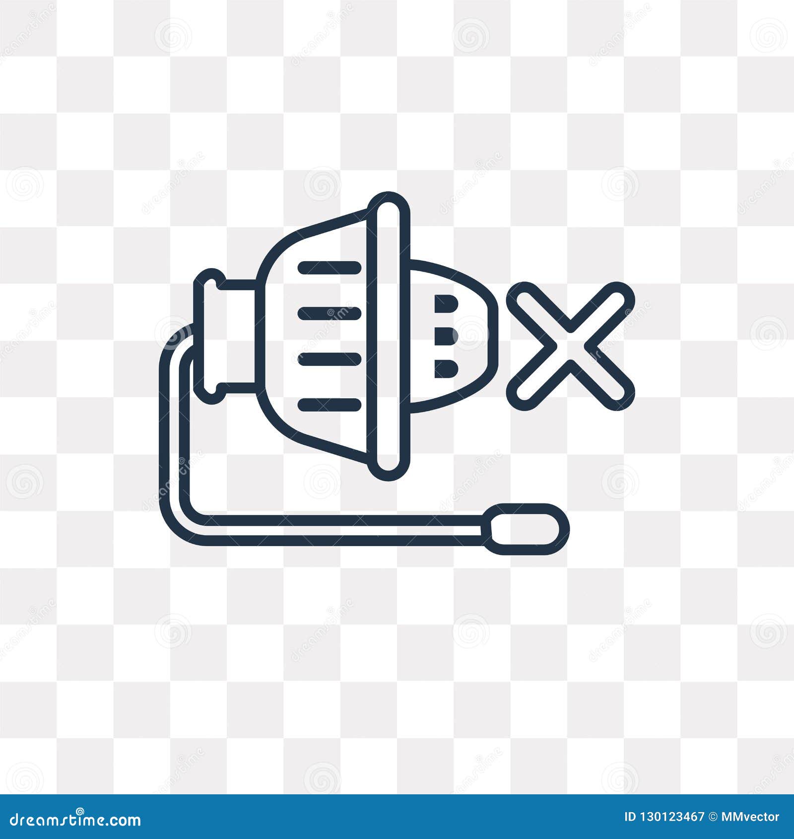 Muted Concept Vector Linear Icon Isolated On Transparent Background ...