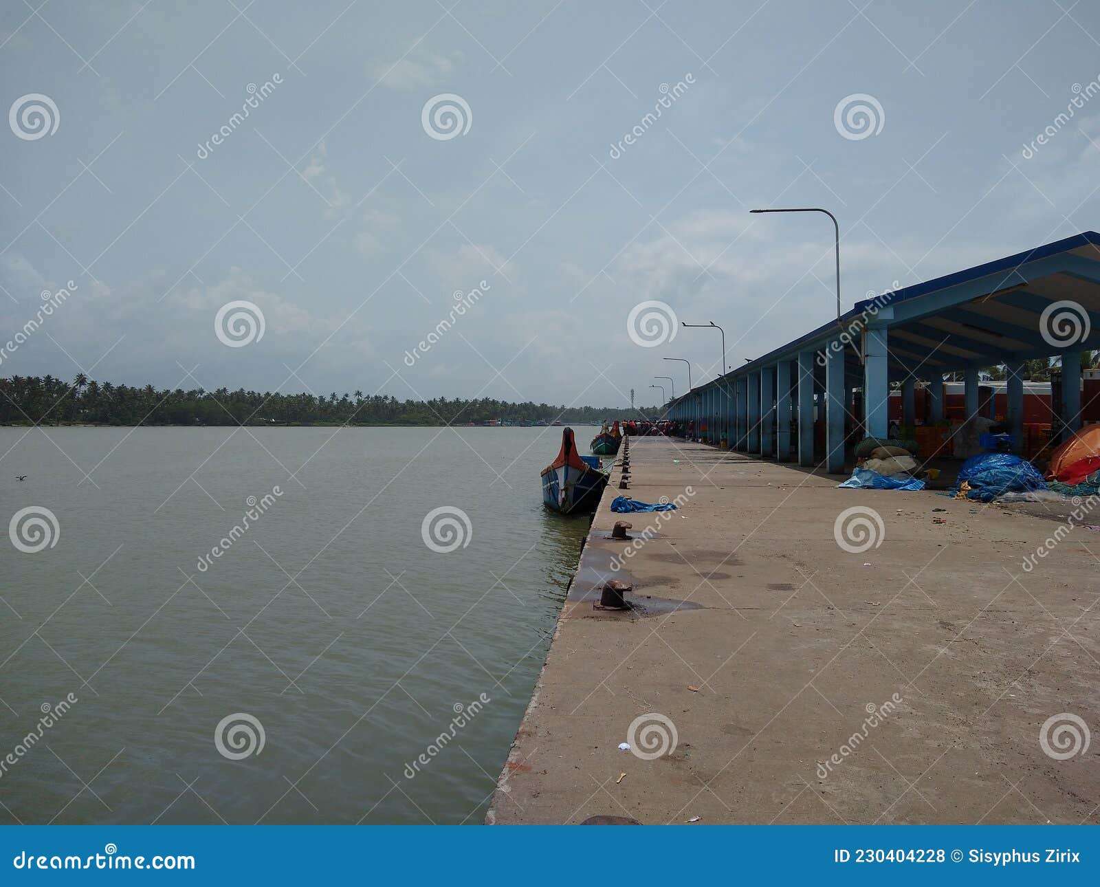 Muthala Pozhi Harbor, Thiruvananthapuram, Kerala Stock Photo - Image of ...