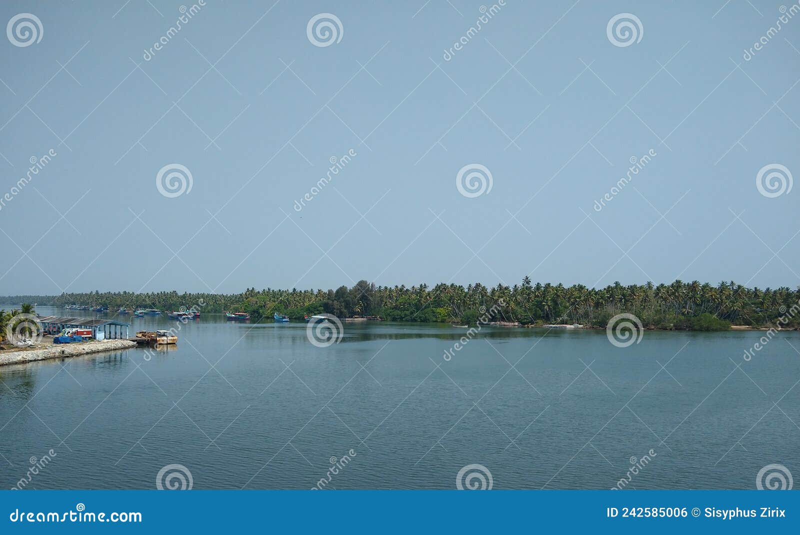 Muthala Pozhi Harbour Thiruvananthapuram Kerala Foto de archivo ...
