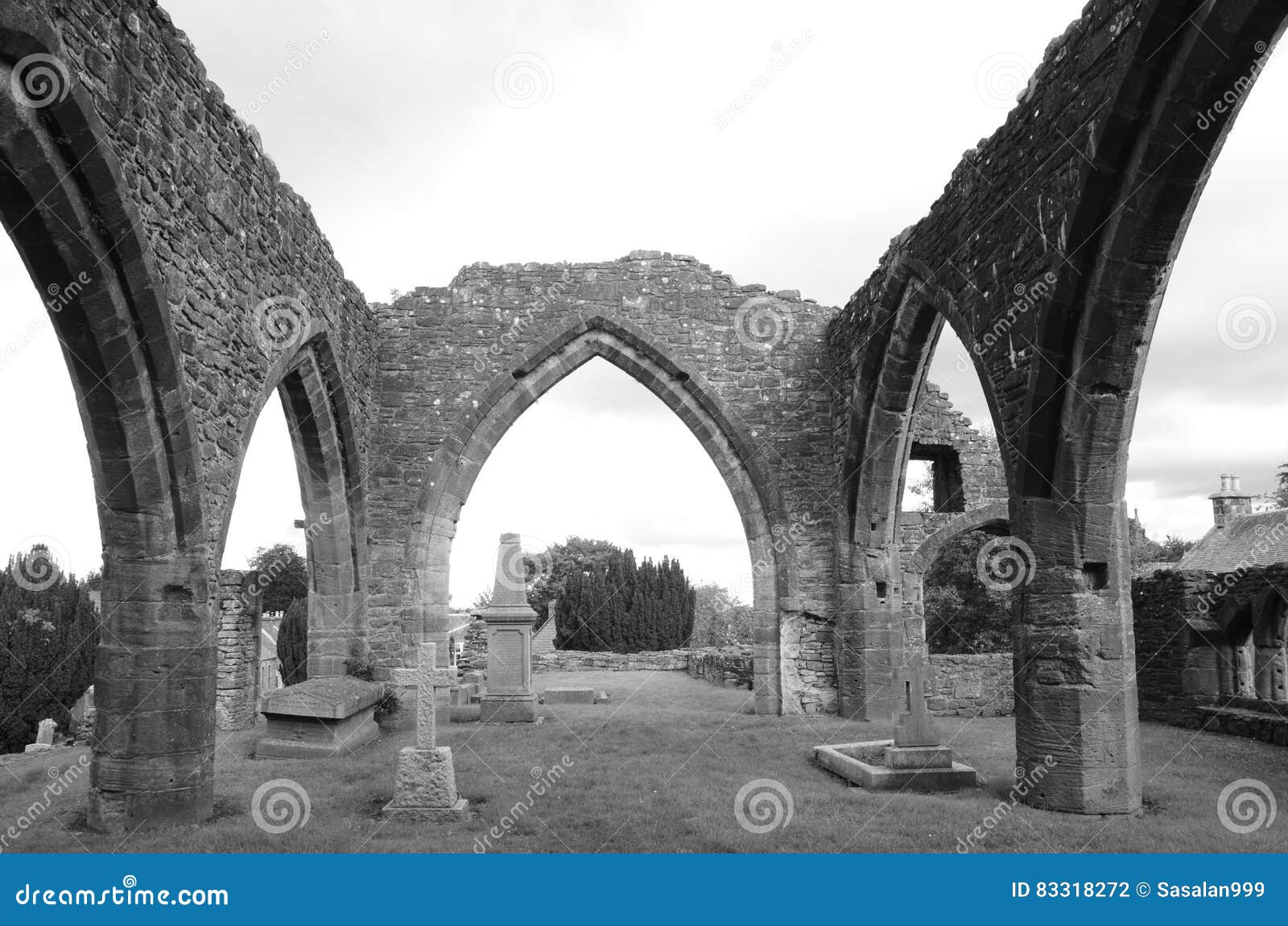 Muthil Ruins stock photo. Image of ruin, burial, perthshire - 83318272