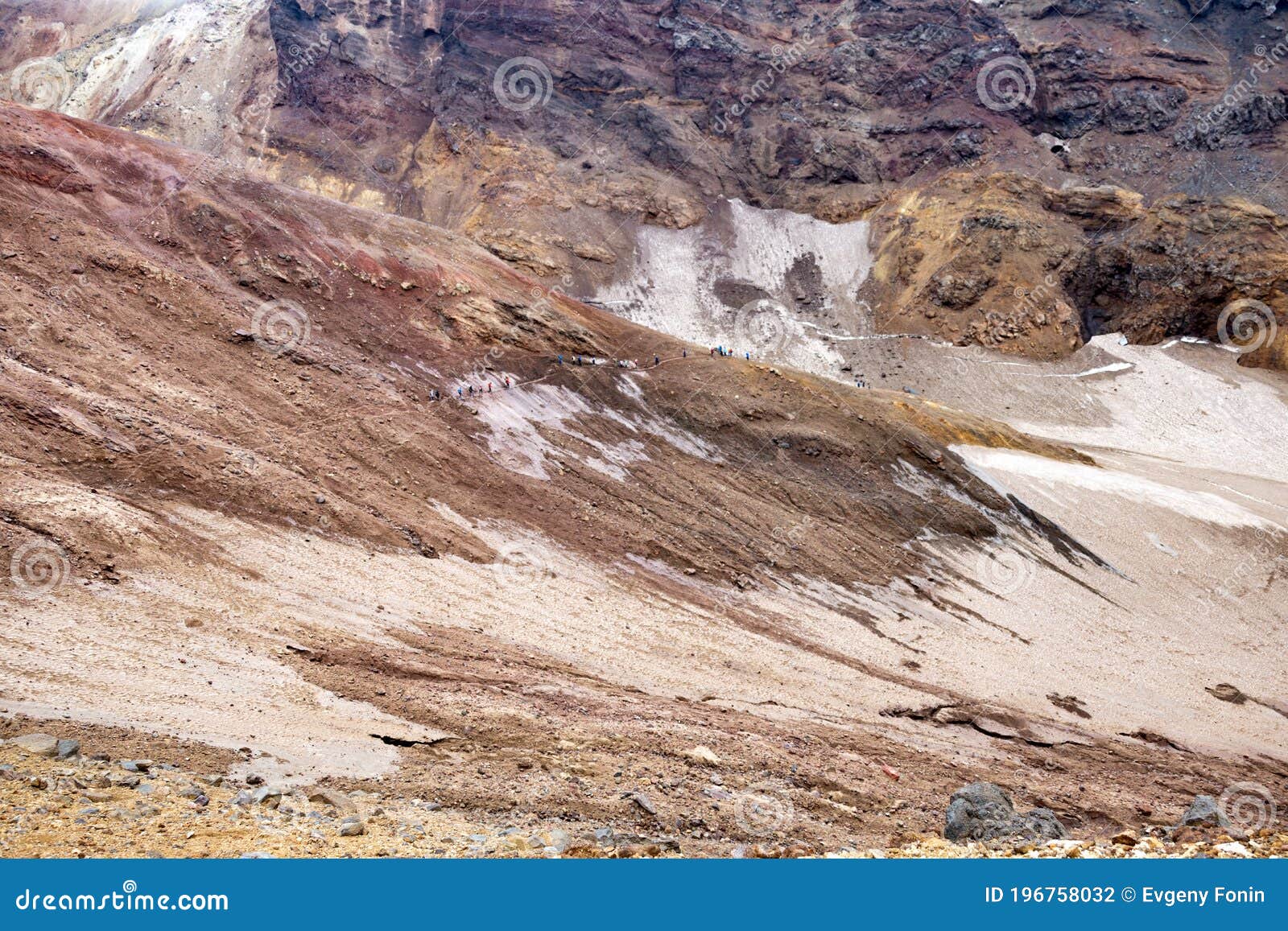 The Mutnovsky volcano. stock photo. Image of beautiful - 196758032