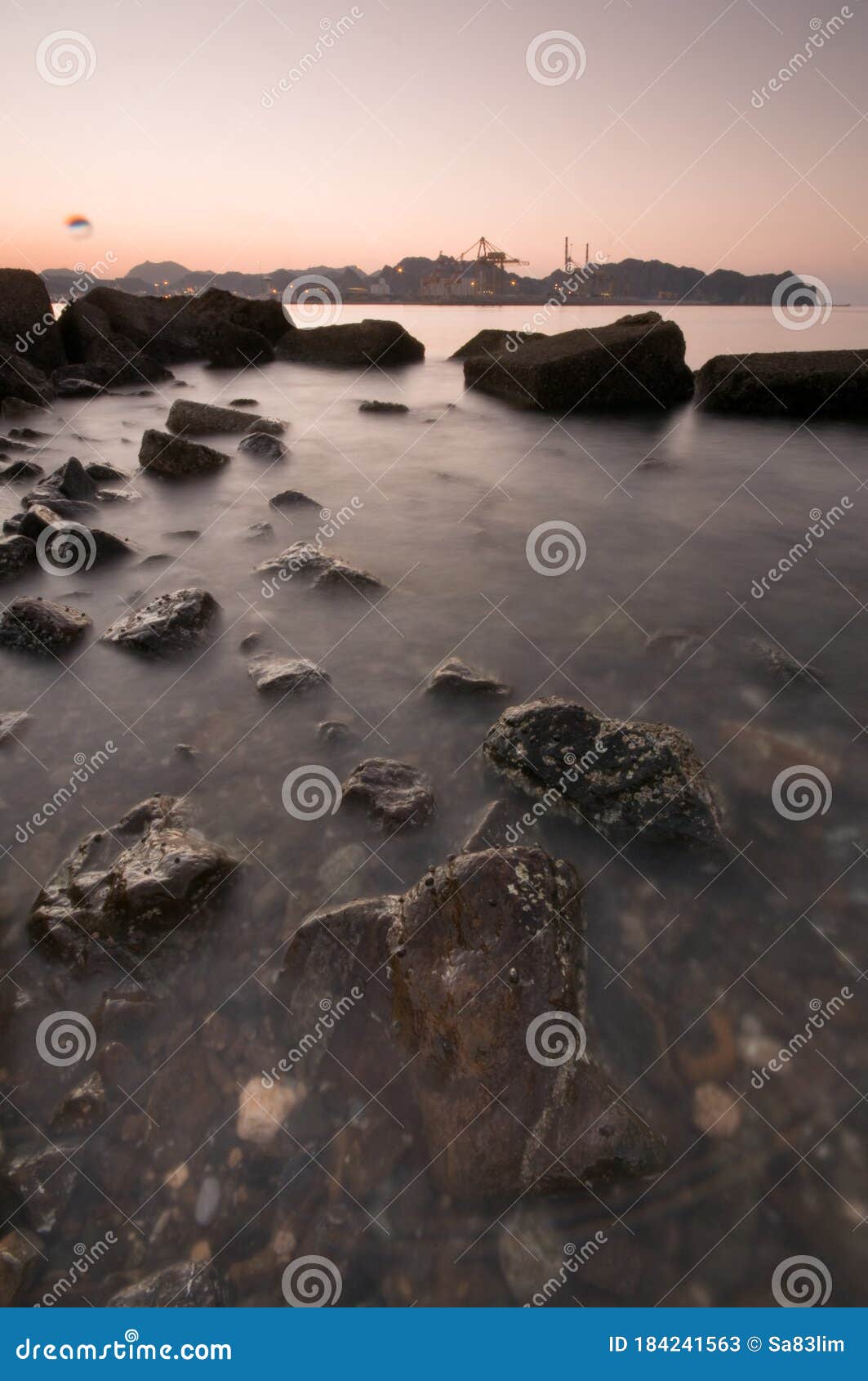 Mutrah corniche stock image. Image of hour, port, corniche - 184241563