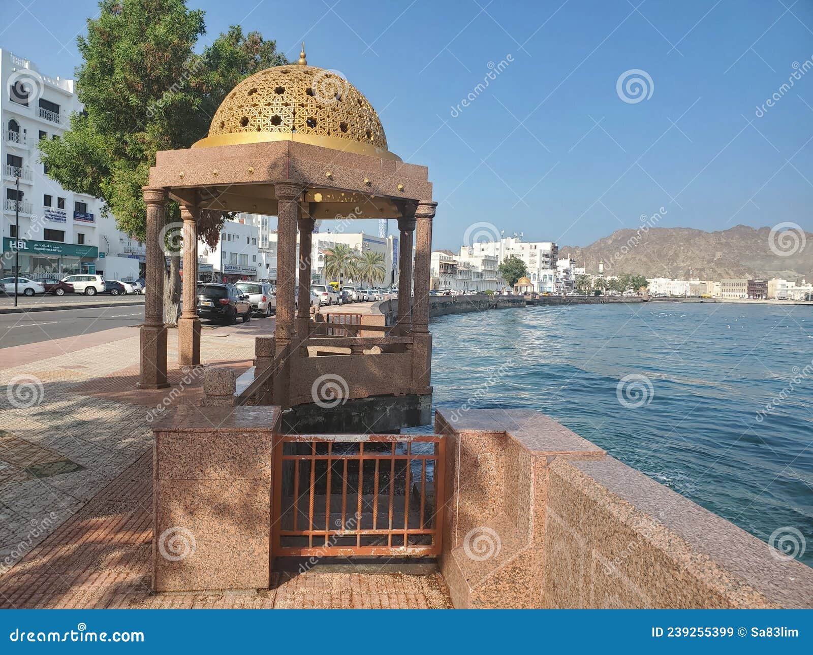 Mutrah Corniche, Muscat, Oman Stock Image - Image of landmark, walkway ...