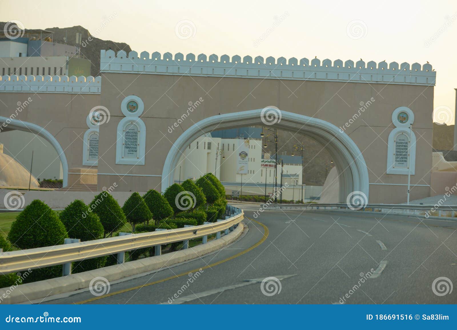 Mutrah Muscat Gate, Oman stock photo. Image of gate - 186691516