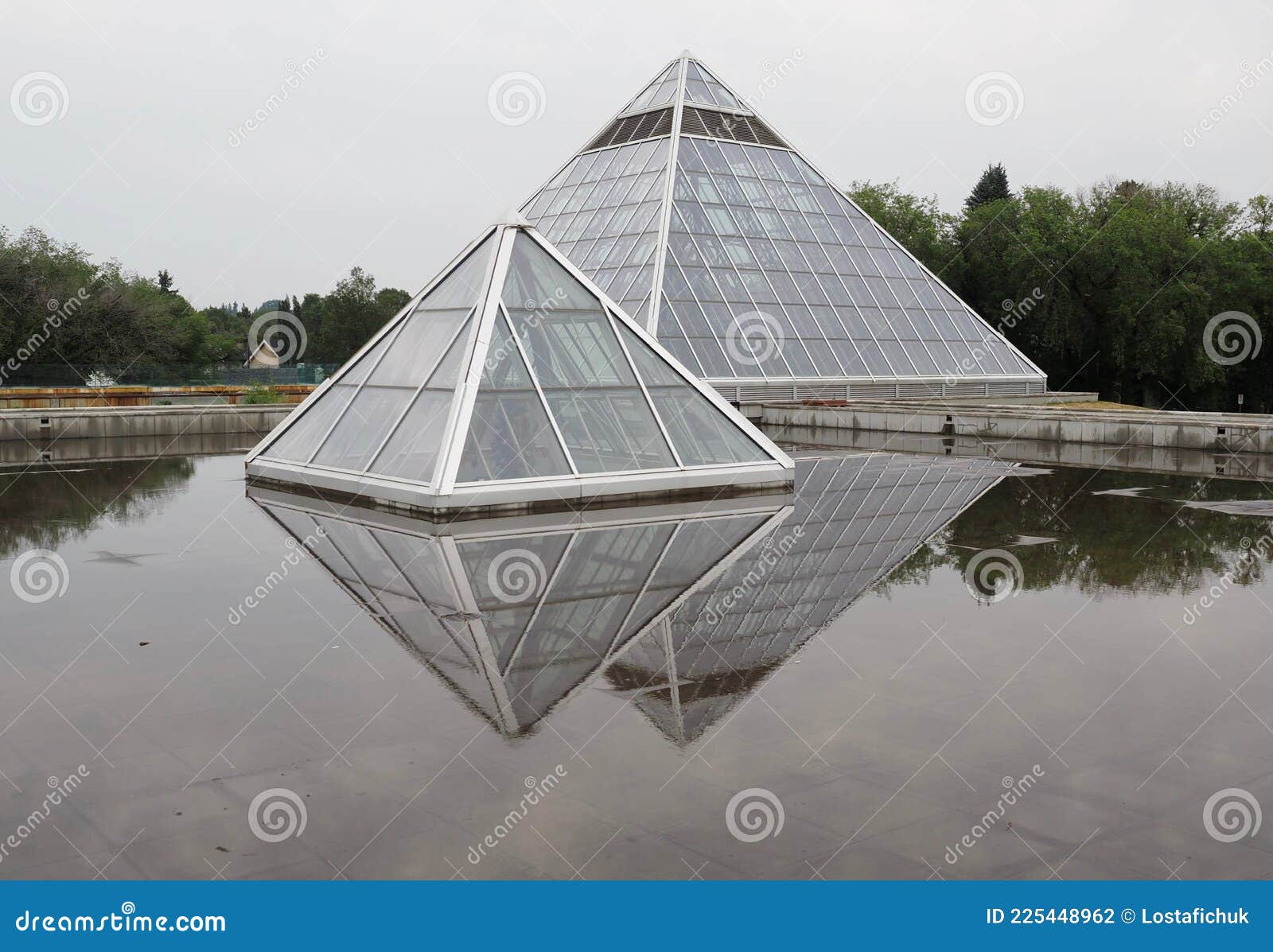 Muttart Conservatory Edmonton with Two Pyramids Editorial Photography ...