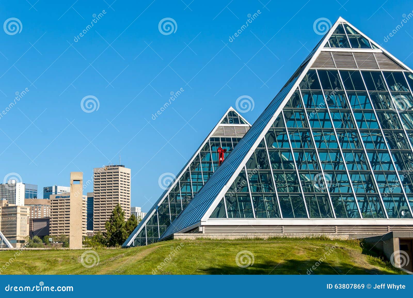 Muttart Conservatory Edmonton With Five Pyramids Editorial Image ...