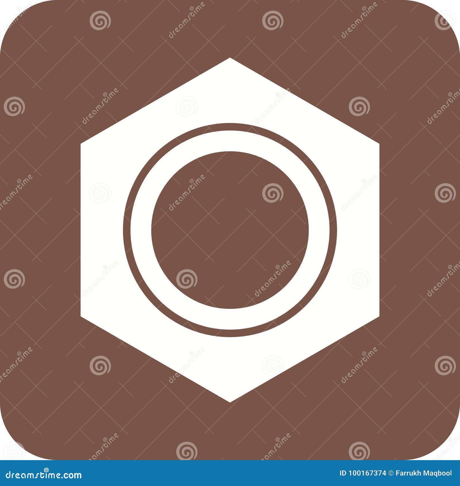 Mutter vektor illustrationer. Illustration av bult, maskin - 100167374