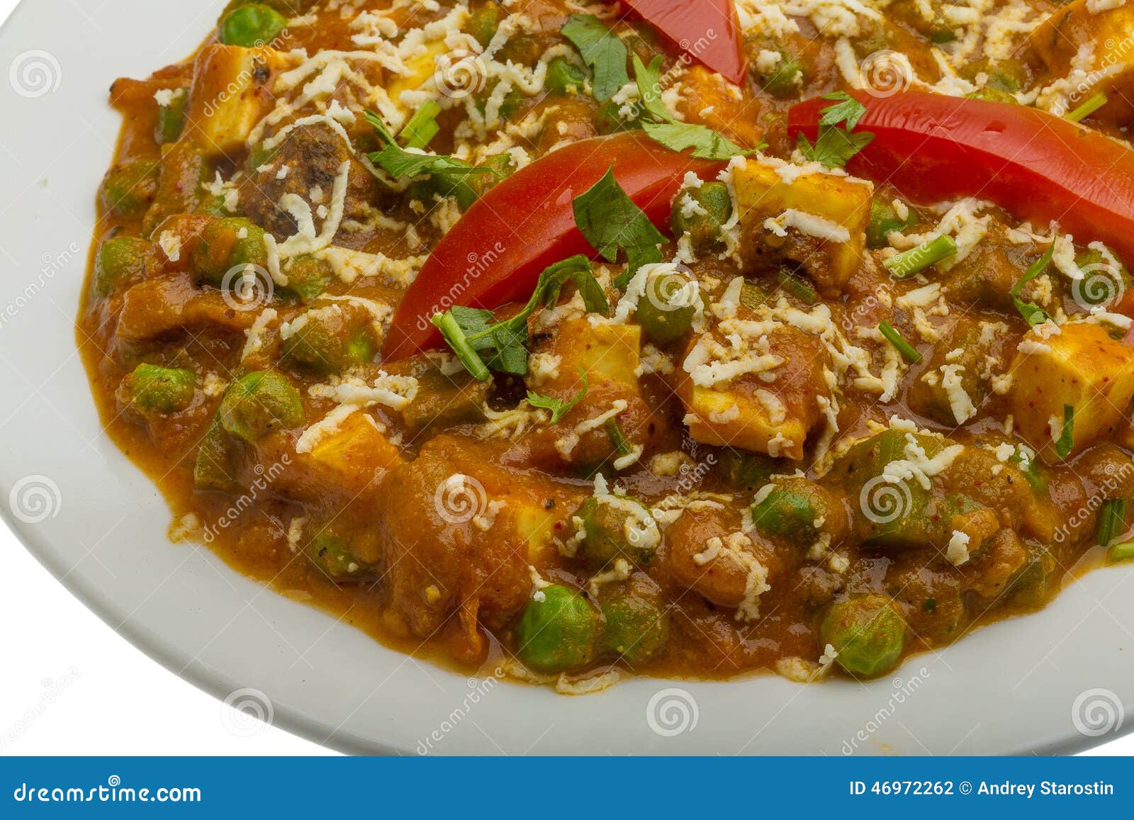 Mutter Paneer stock photo. Image of asia, closeup, peas - 46972262