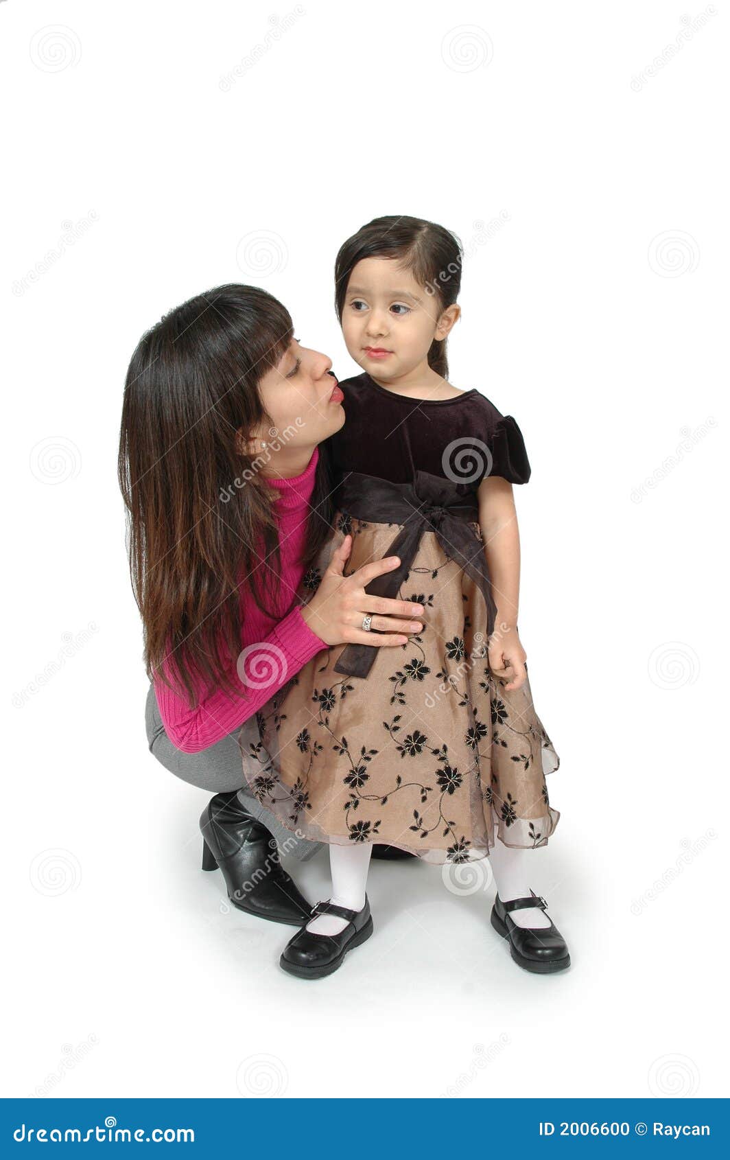 Mutter-und Kind-Gespräch stockfoto. Bild von latino, getragen - 2006600