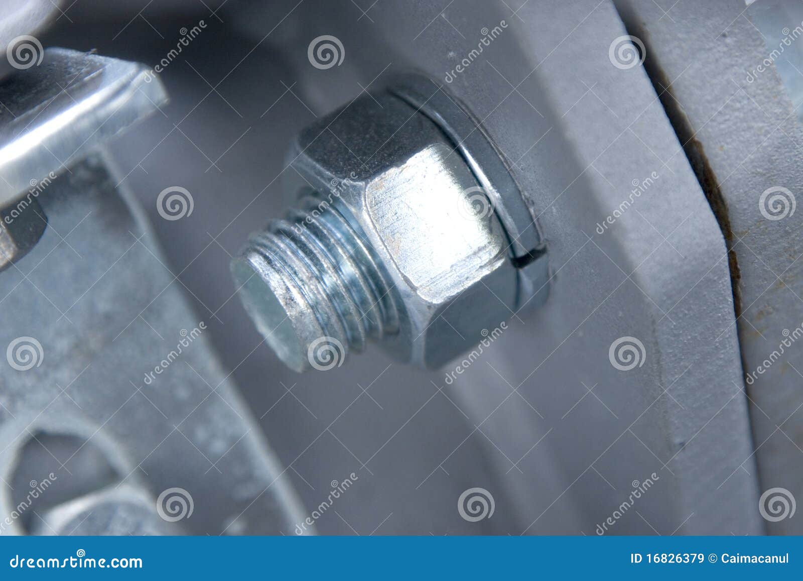 Mutter und Schraube stockbild. Bild von industriell, technik - 16826379