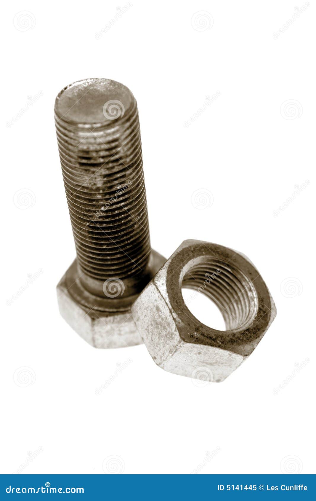 Mutter und Schraube stockbild. Bild von schraube, verbinder - 5141445