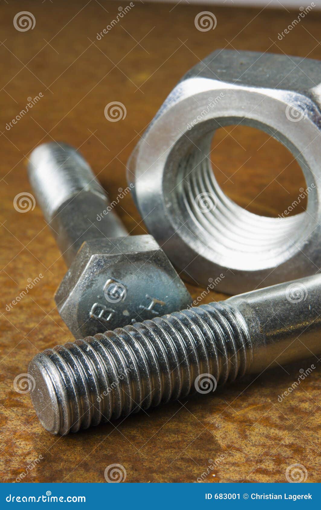 Mutter Und Schraube Nochlebensdauer Stockbild - Bild von schrauben ...