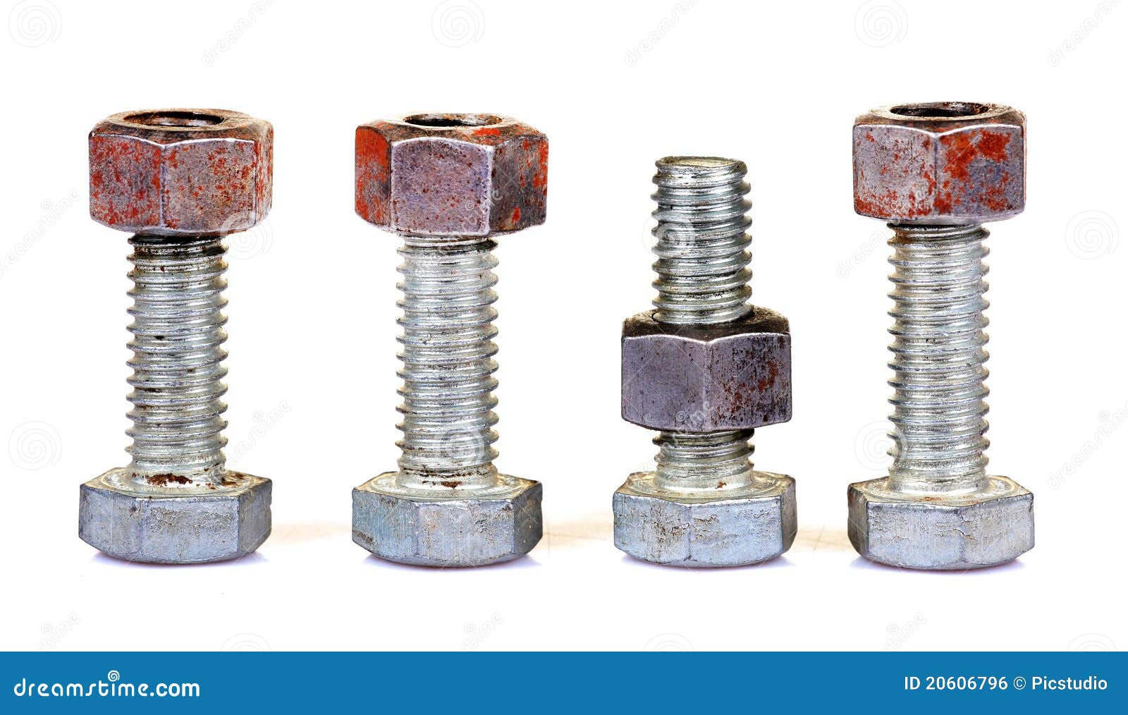 Mutter und Schrauben stockfoto. Bild von hart, leben - 20606796